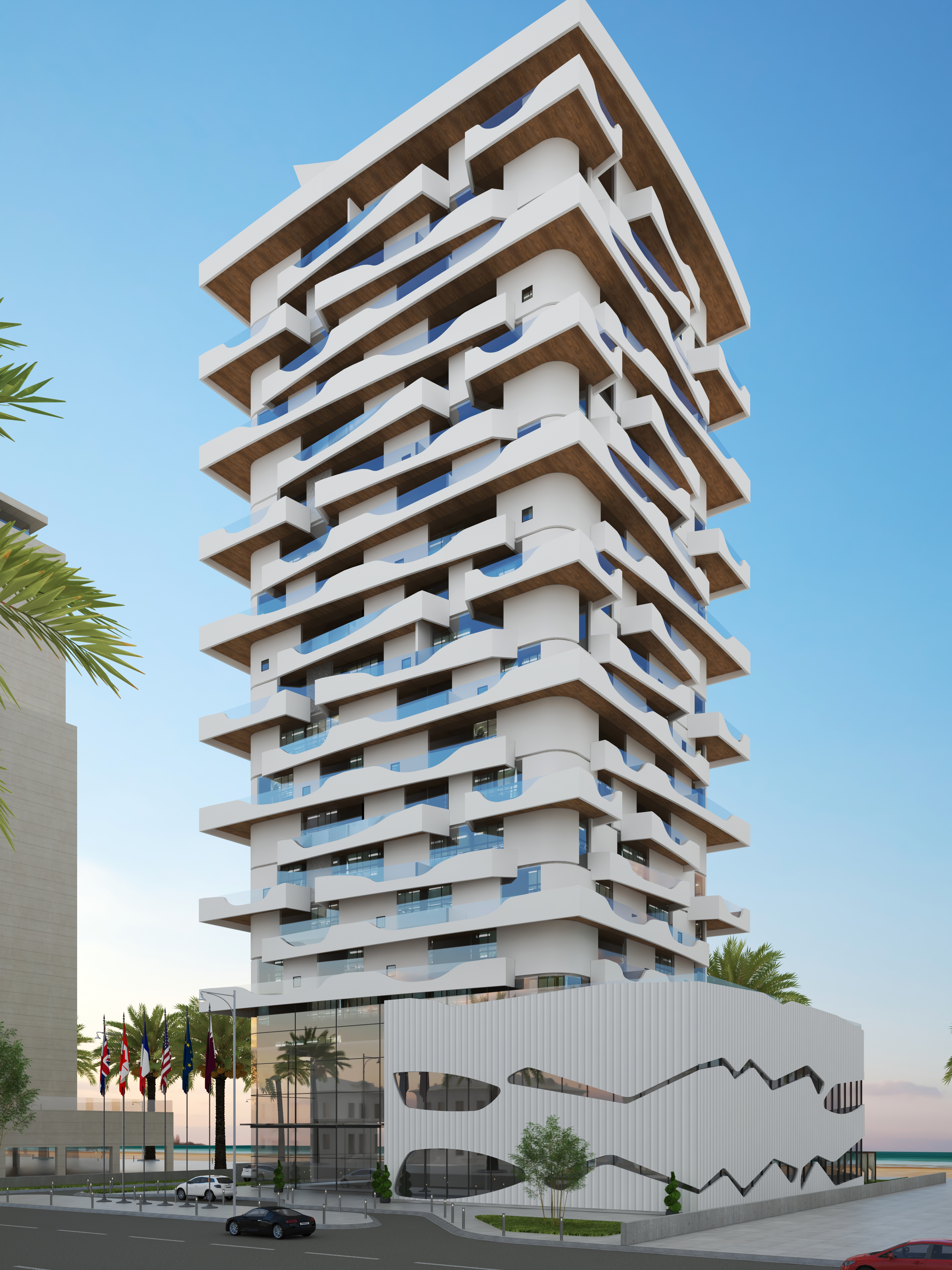 Waterfront Apt-Hotel Proposal – Architecture, Art & Beyond
